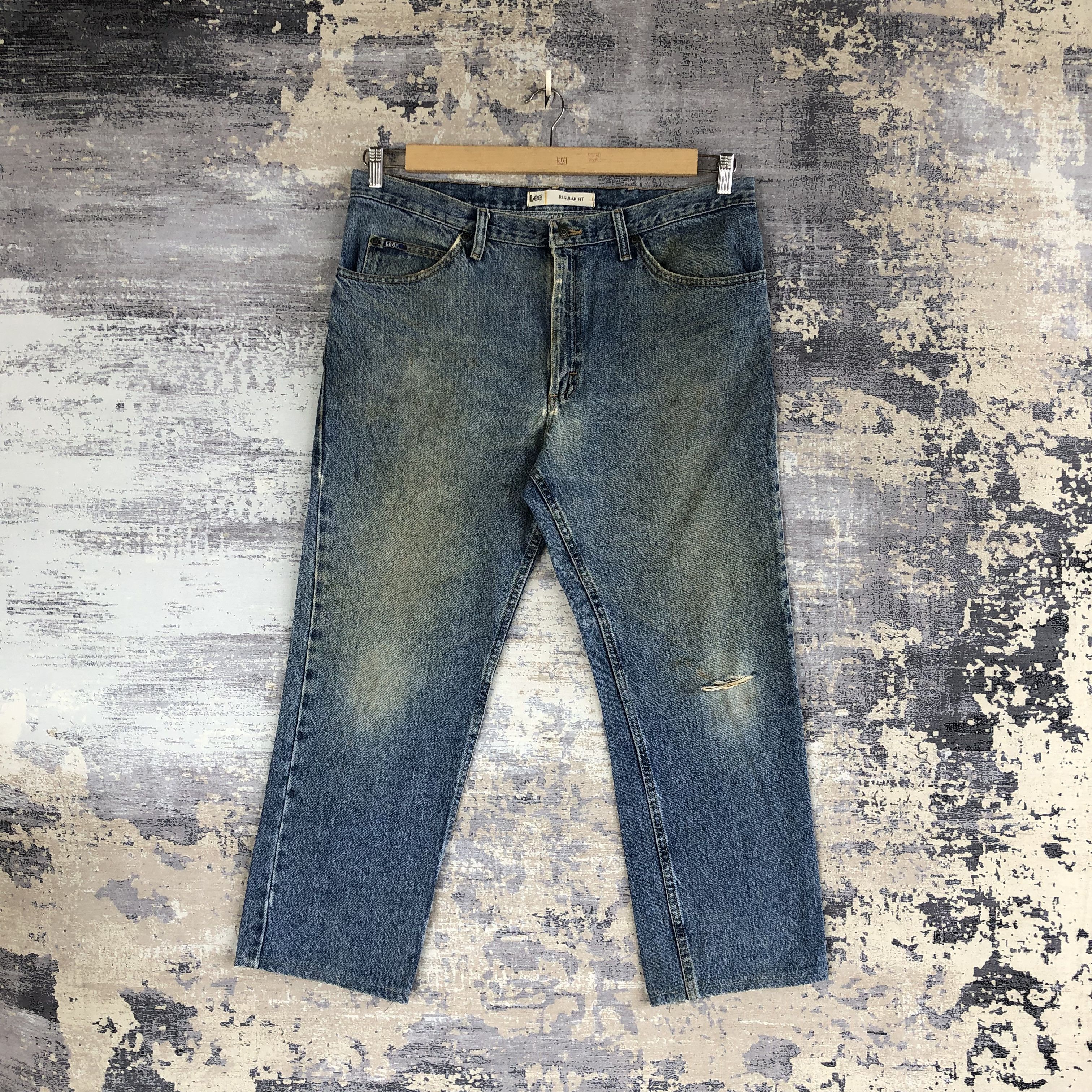 Lee × Vintage Vintage Dirty Lee Jeans Stonewash Rusty Lee Denim Pants ...
