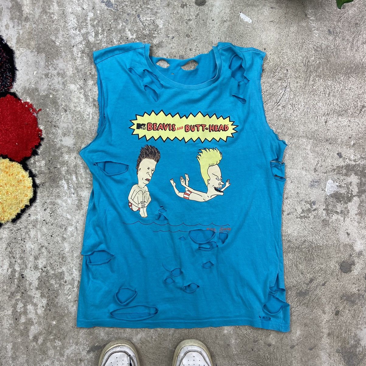 Cartoon Network × Vintage RARE FADED OVERSIZED CARTOON BEAVIS ANS ...