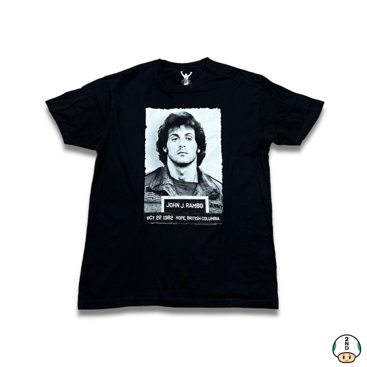 Movie × Universal Studios × Vintage Vintage Rambo Mug Shot Movie Tee ...