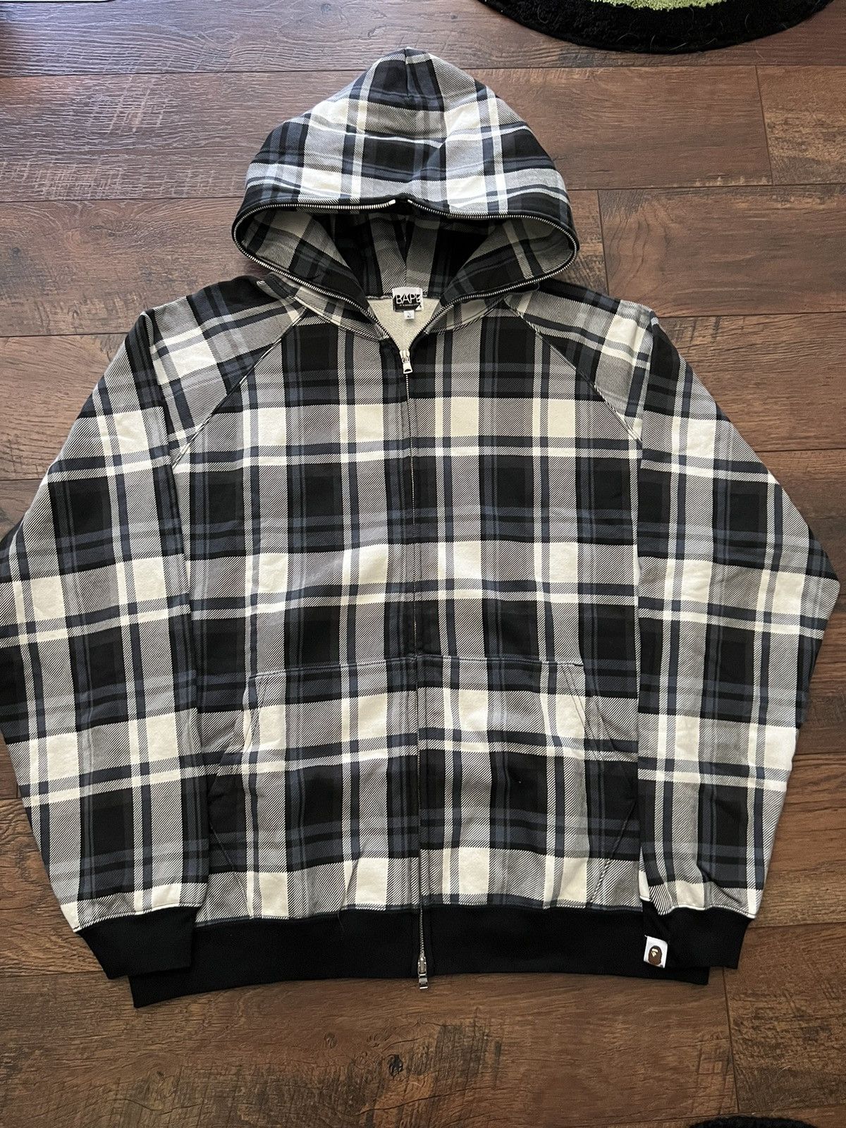 Bape 2006 Bape Plaid Check Full Zip Hoodie | Grailed