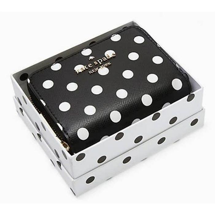 Kate Spade kate spade Polka Dots Small Zip Around Card Case Wallet ...