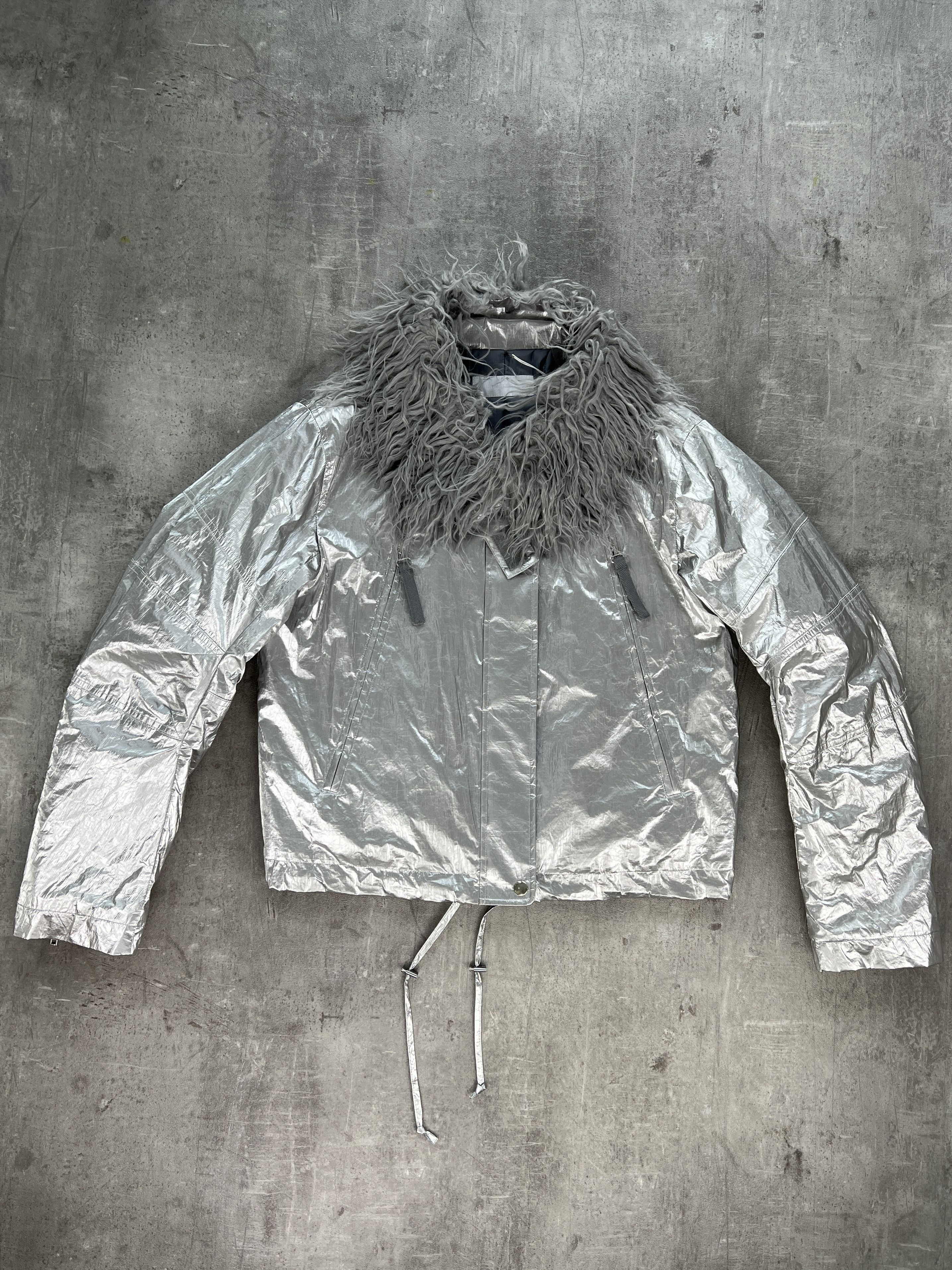 Helmut Lang HELMUT LANG Astro Foil Jacket Silver | Grailed