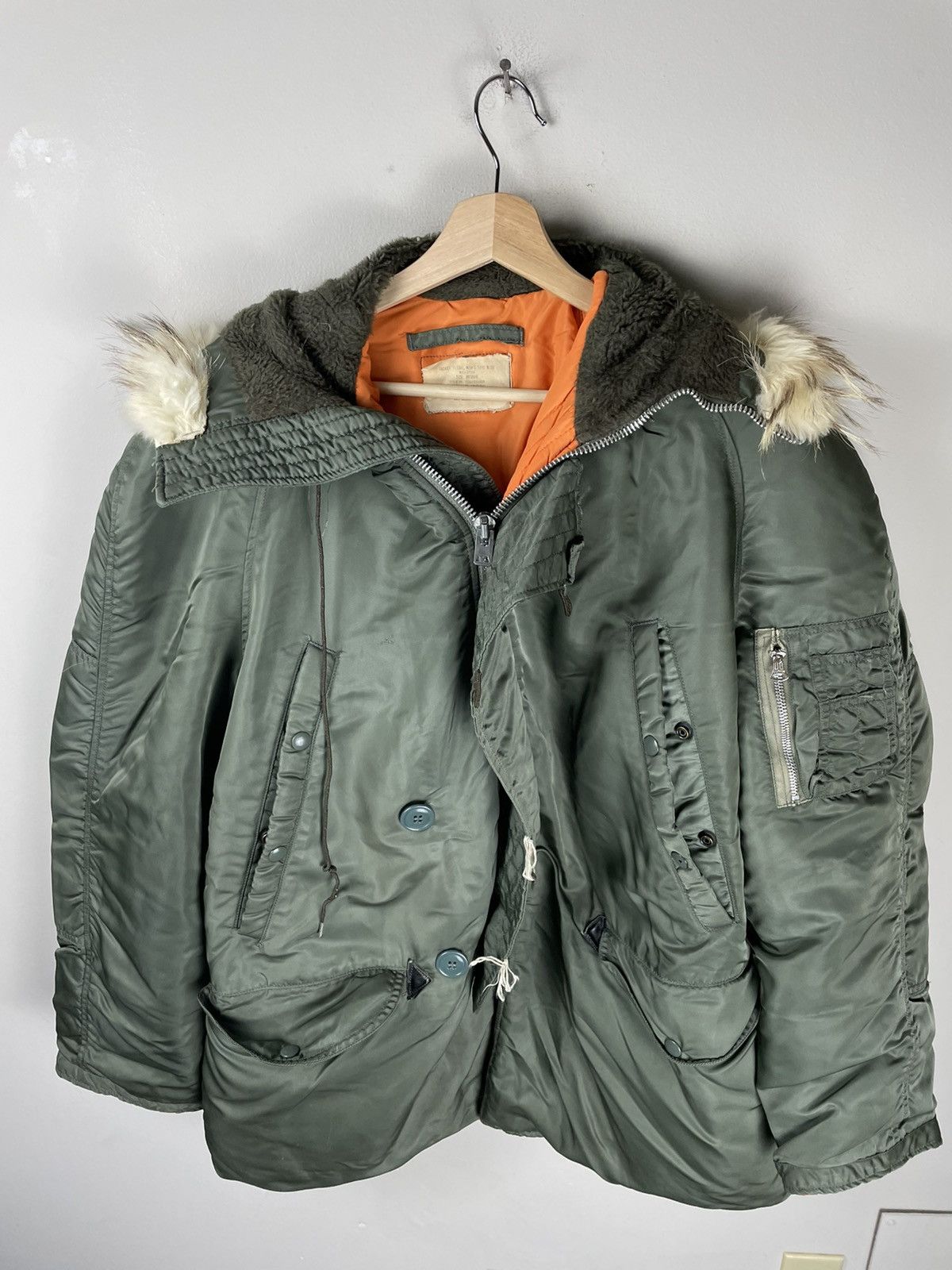 Vintage Vintage Orange N3B Flyer Parka Jacket | Grailed