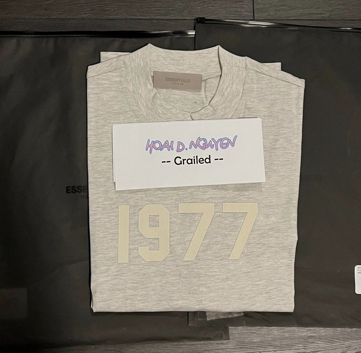 Essentials × Fear of God Fear Of God Essentials 1977 T-Shirt | Grailed