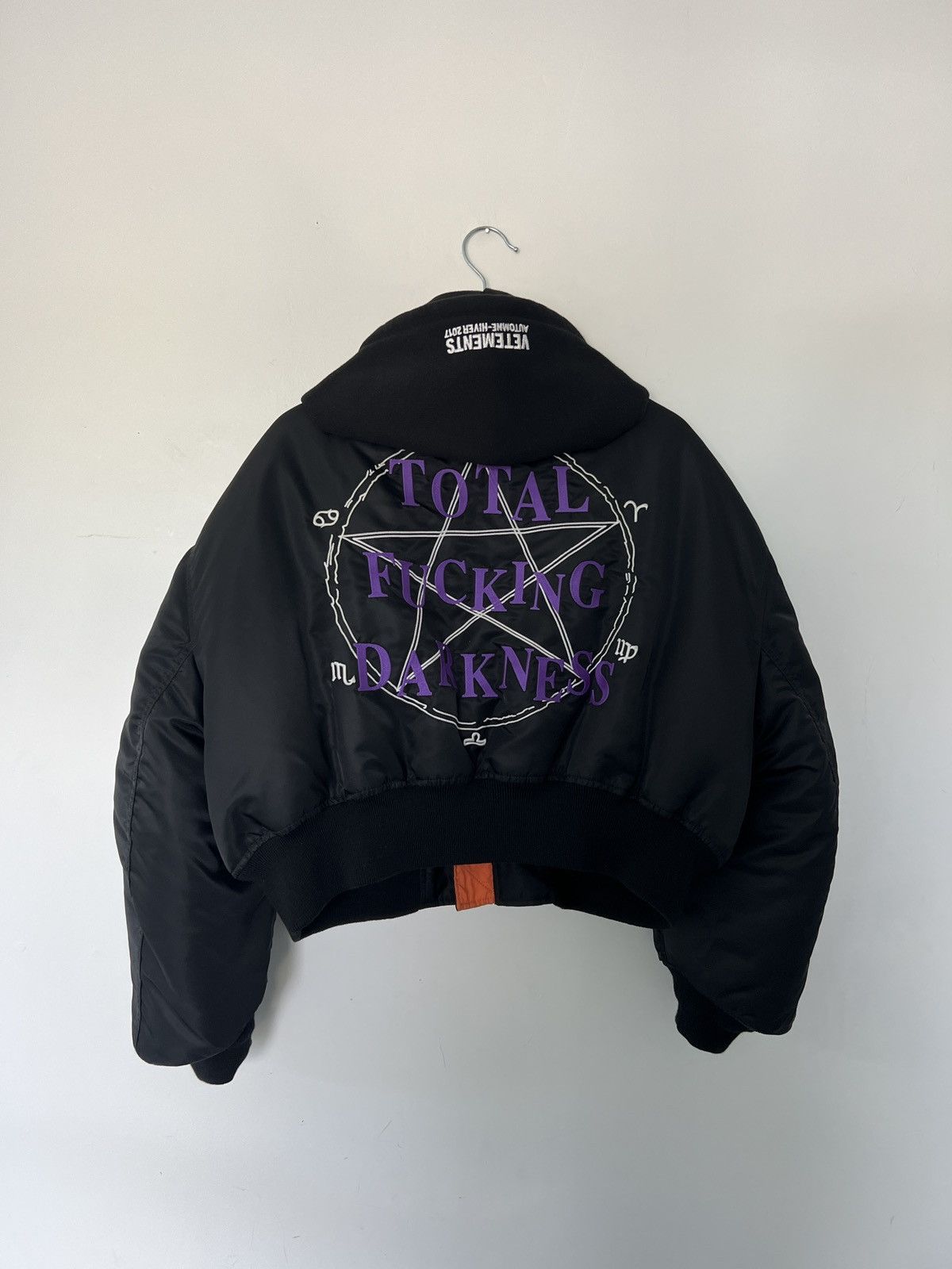 Vetements Vetements total fucking darkness bomber jacket | Grailed