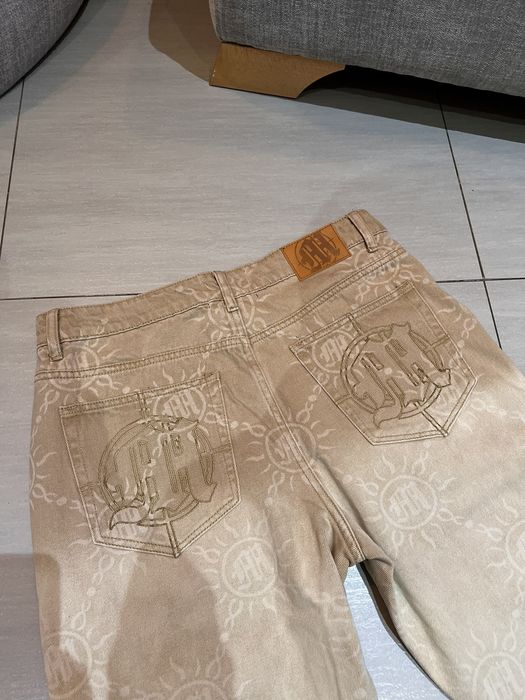 Menace Menace Los Angeles Gradient Wash Monogram Denim Pants | Grailed