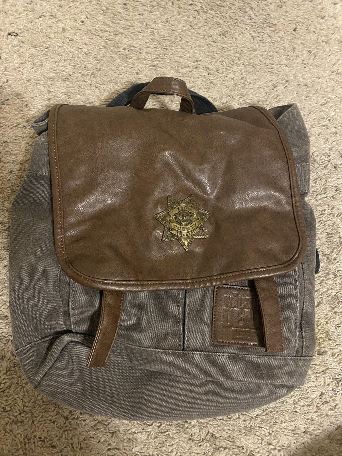 Movie The Walking Dead Rick Grimes Sheriff Leather Backpack | Grailed
