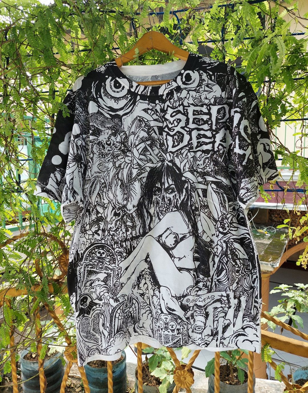 Band Tees × Rock T Shirt × Vintage Septic Death Pushead Metallica ...