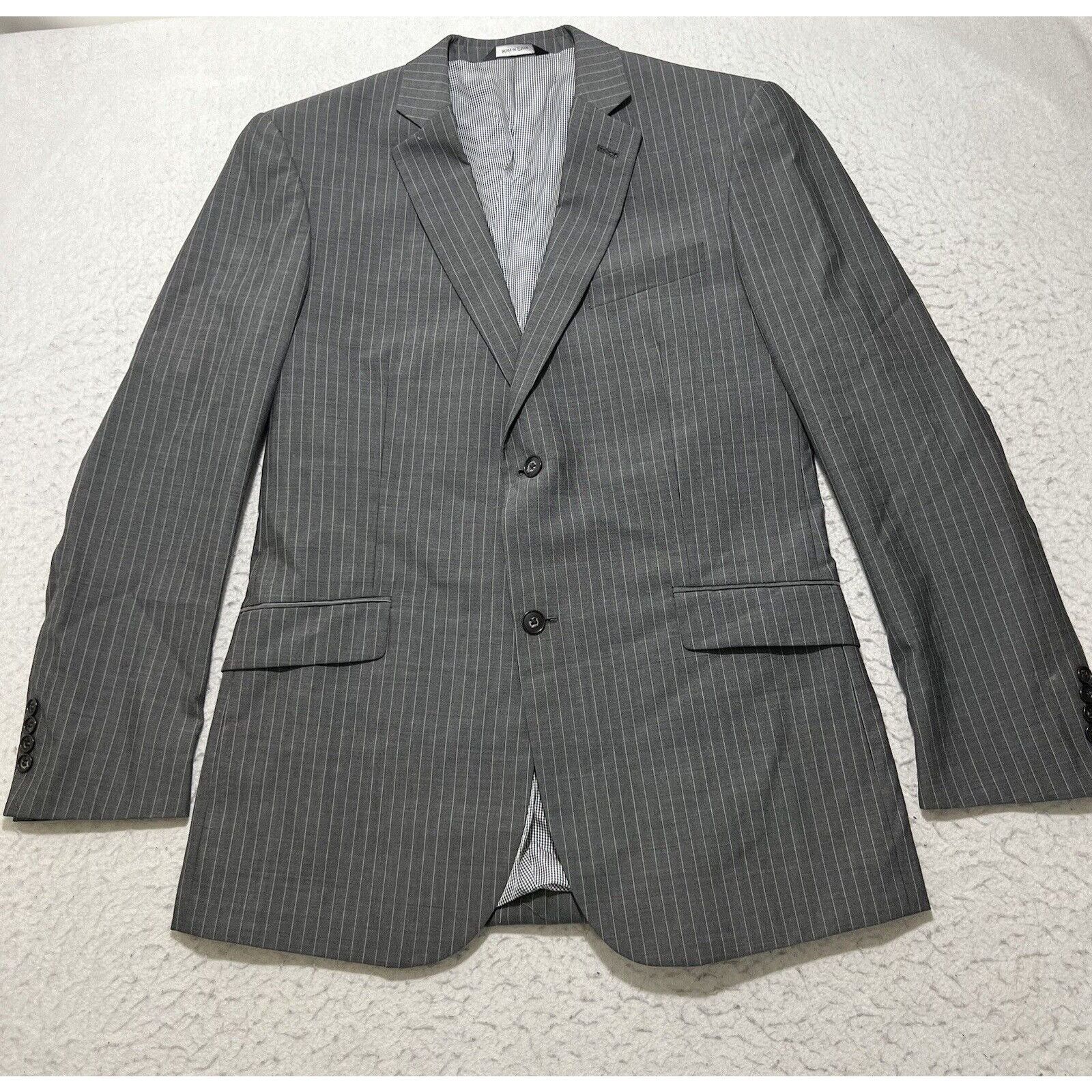 Coogi COOGI Luxe Pinstripe Wool Blend Double Vented Suit Jacket | Grailed