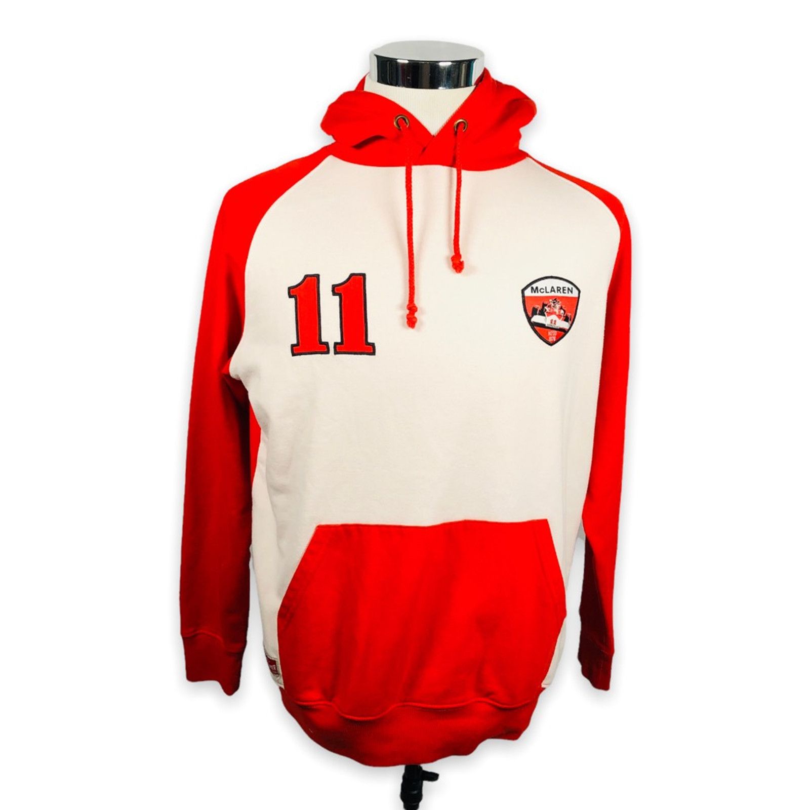 The Unbranded Brand Hunziker McLaren Hoodie Sweatshirt Race Red White ...