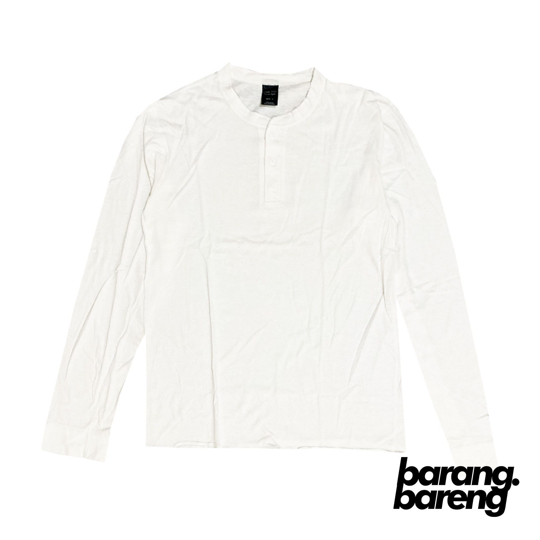 Vintage NUMBER NINE (N)INE LONG SLEEVE BLANK WHITE BUTTON | Grailed
