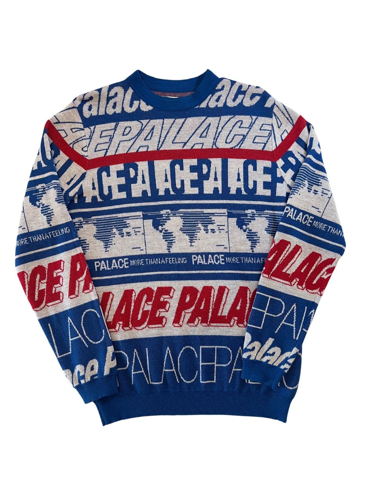 Palace Palace Multi Font Knit Sweater FW17 Size Medium | Grailed