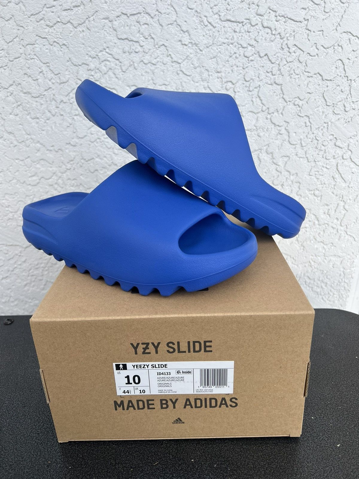 Adidas Adidas Yeezy Slide “Azure” | Grailed