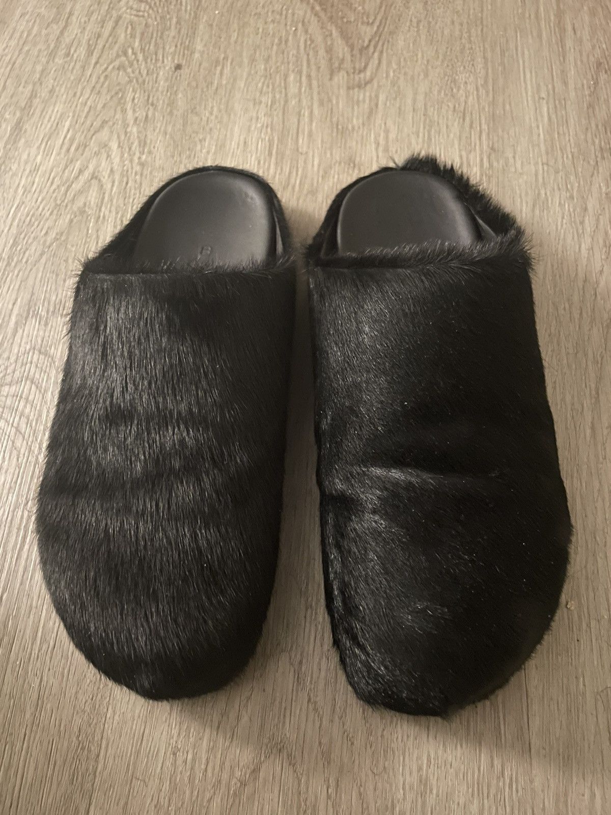 Marni Marni fur mules | Grailed