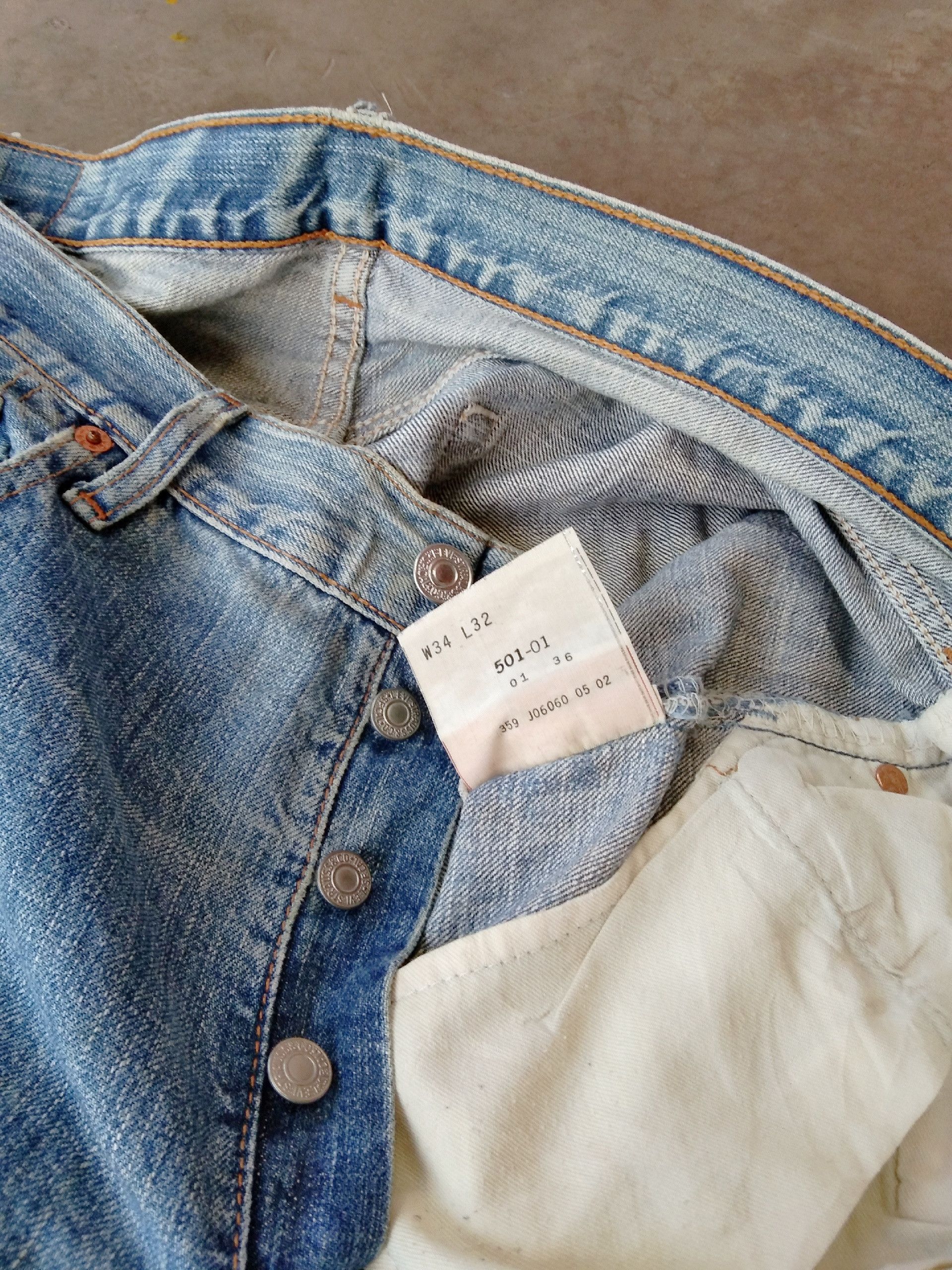 Levi's × Streetwear × Vintage Vintage Levi's 501 Rusty Wash Distressed ...