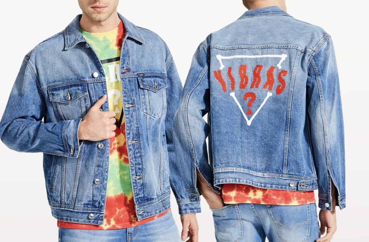 Denim Jacket × Guess × J Balvin Guess X J Balvin Oversized Denim ...