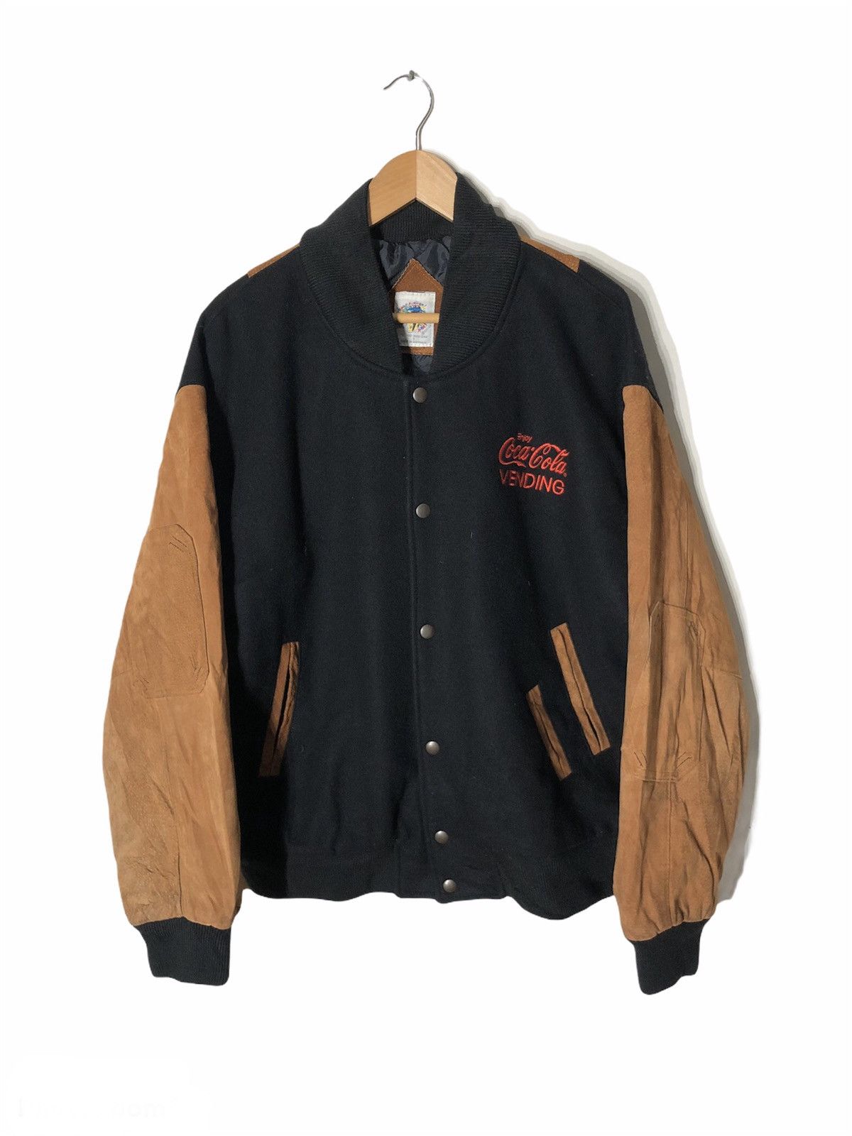 Coca Cola 🔥VINTAGE COCA COLA VENDING VARSITY BOMBER JACKET | Grailed