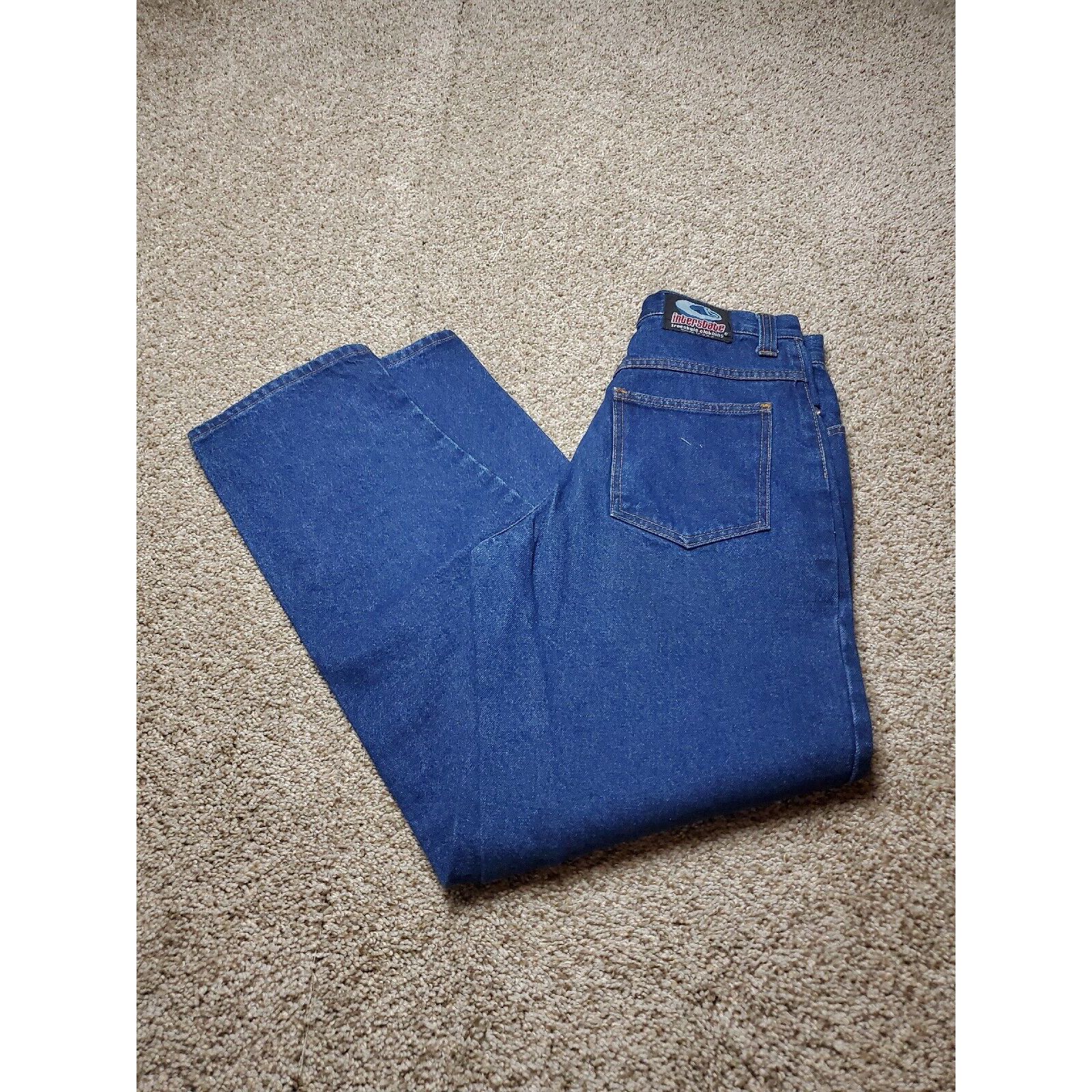 Vintage Vintage Interstate Jeans 28 Mens Brown Denim Baggy Wide Leg USA ...