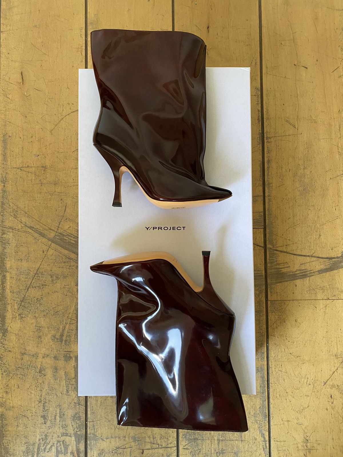 Y/Project Y/project tubular high heel ankle boot SS21 | Grailed