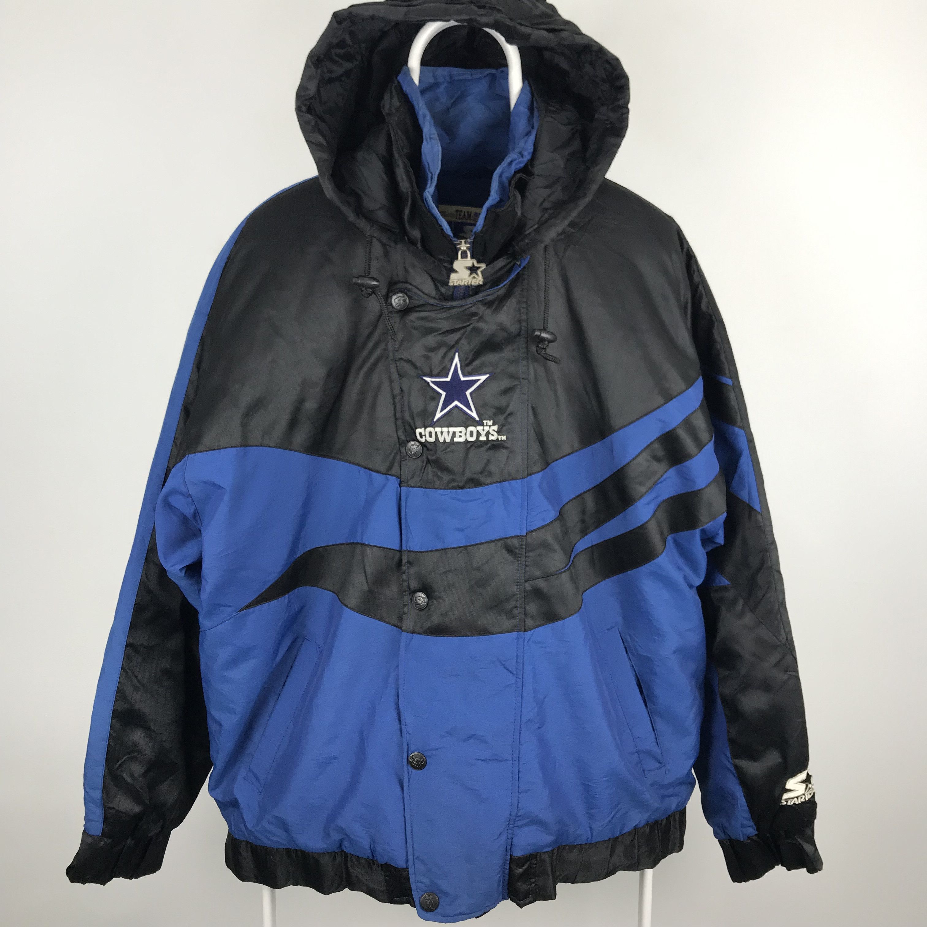 NFL × Starter Z241 VTG RARE! COWBOYS STARTER NFL HYBRID JACKET | Grailed