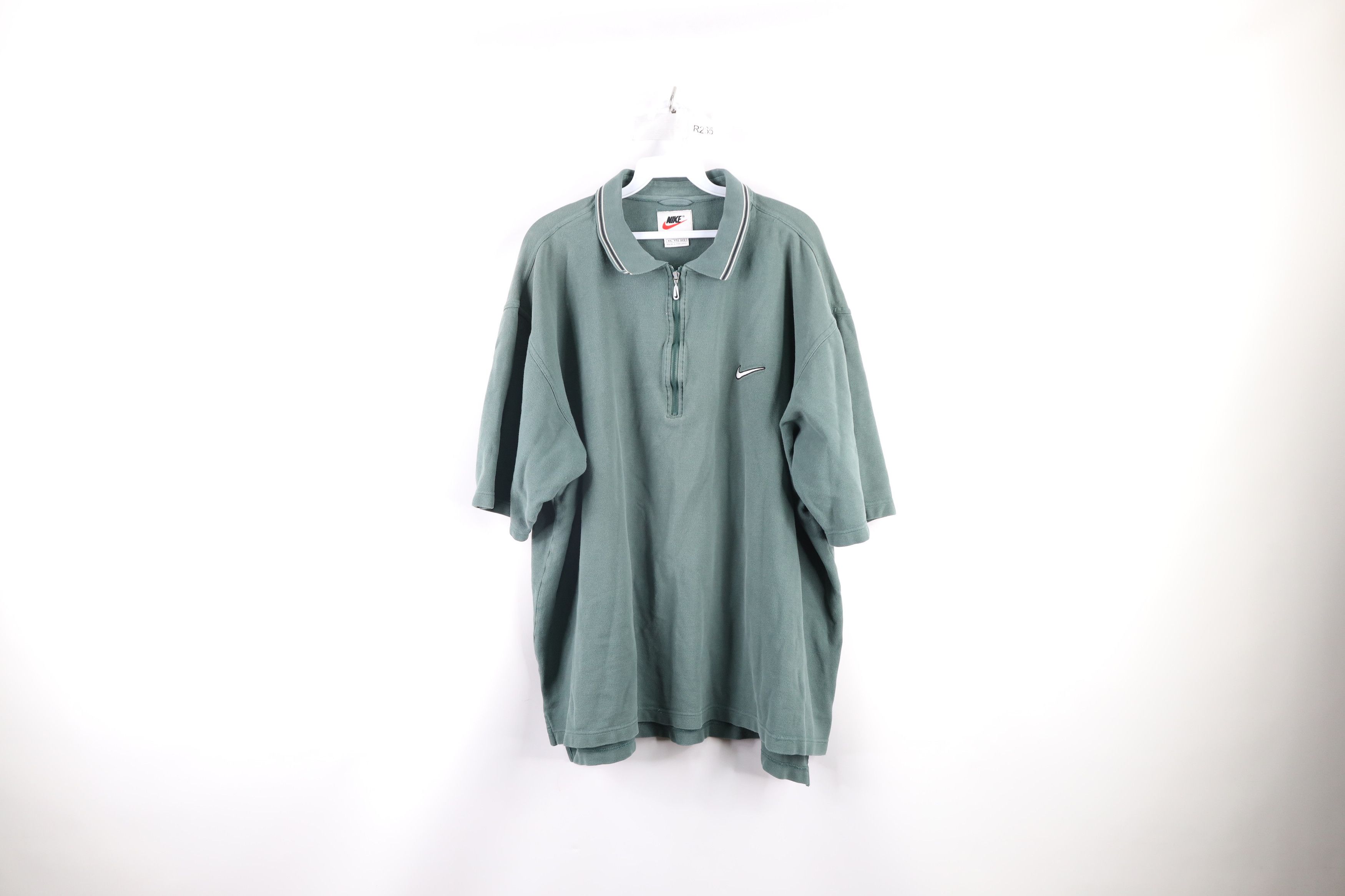 Nike Vintage 90s Nike Travis Scott Swoosh Half Zip Collared Polo | Grailed