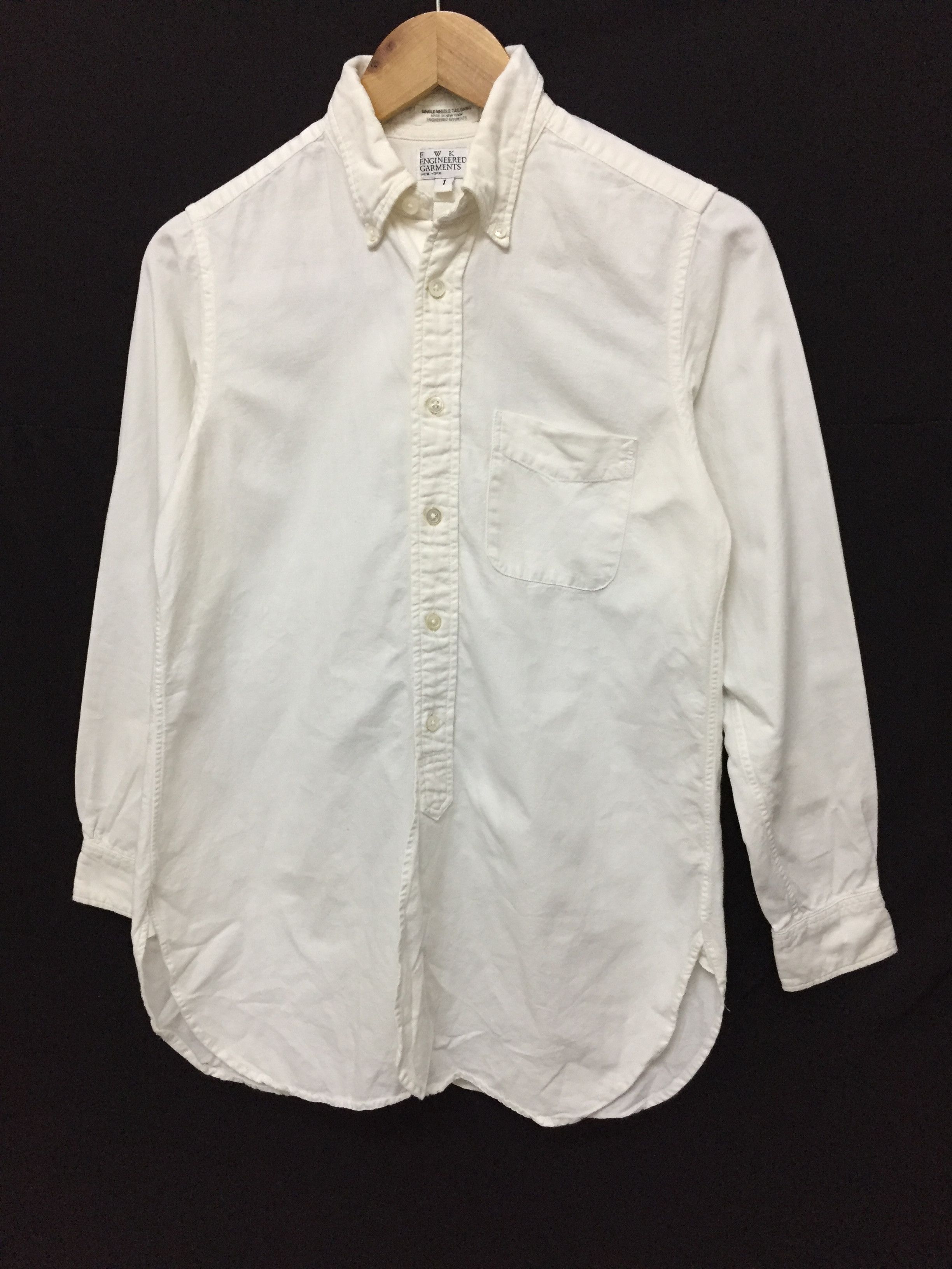 Engineered Garments Single Needles tailoring button down shirt | Grailed