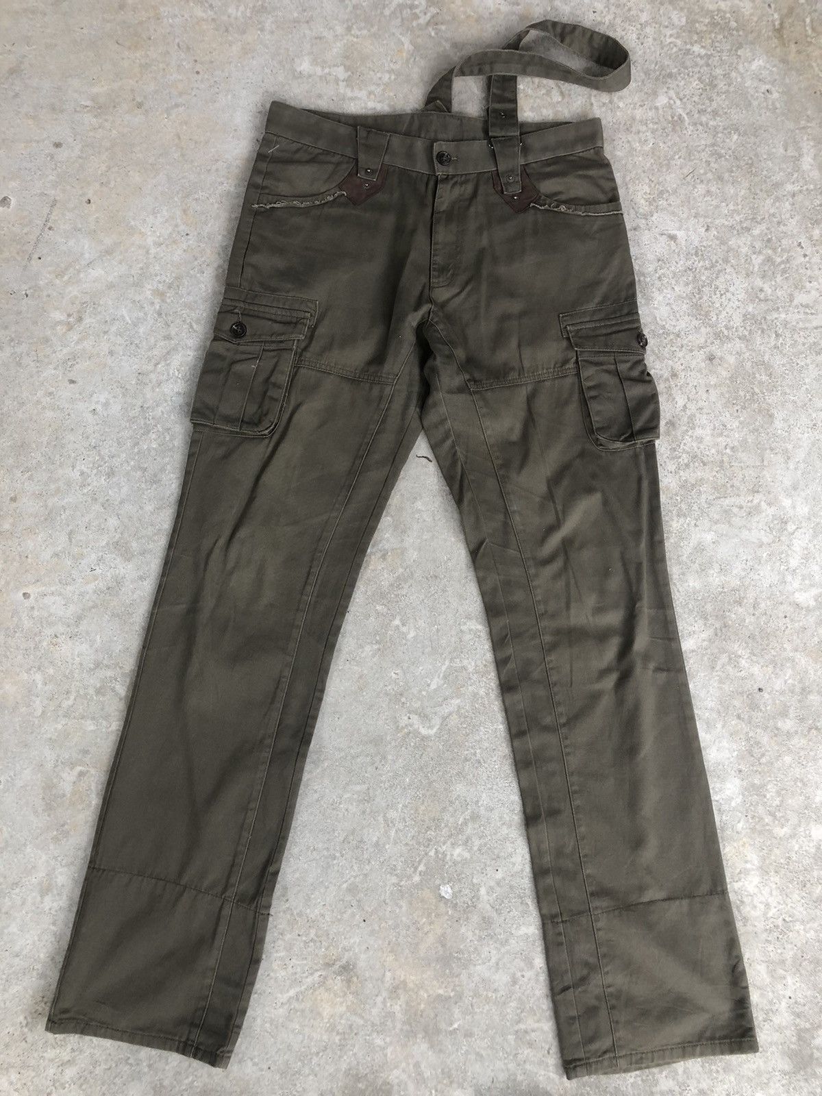 Japanese Brand Rare PPFM x Narchy Denim Cargo Pants Tactical Multipocket | Grailed