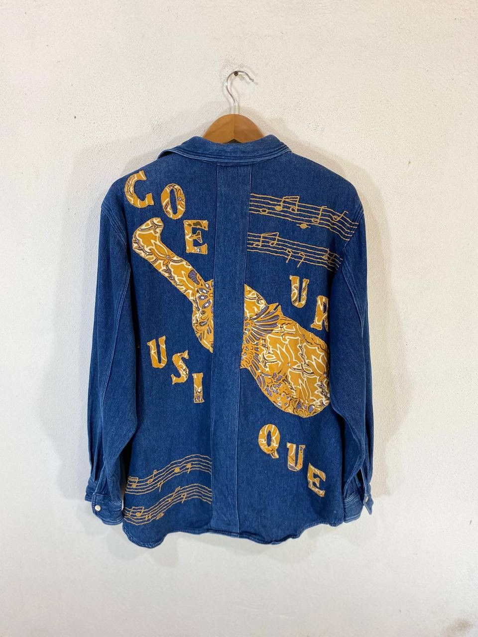 Avant Garde × Denim Jacket × Vintage Vintage Mega Bali Denim Shirt with ...