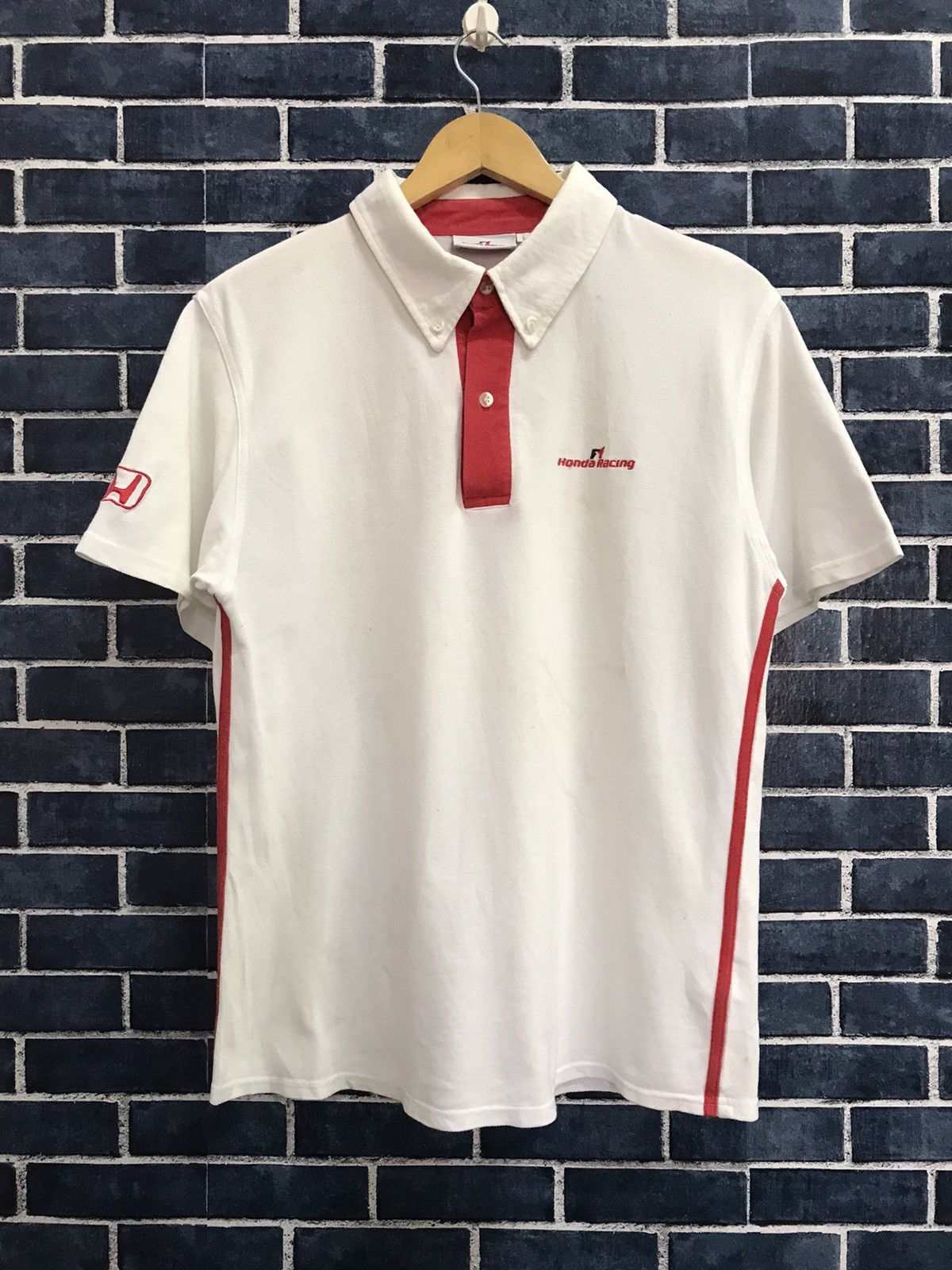 Honda × Japanese Brand × Racing Vintage F1 Honda Racing Team Polo shirt ...