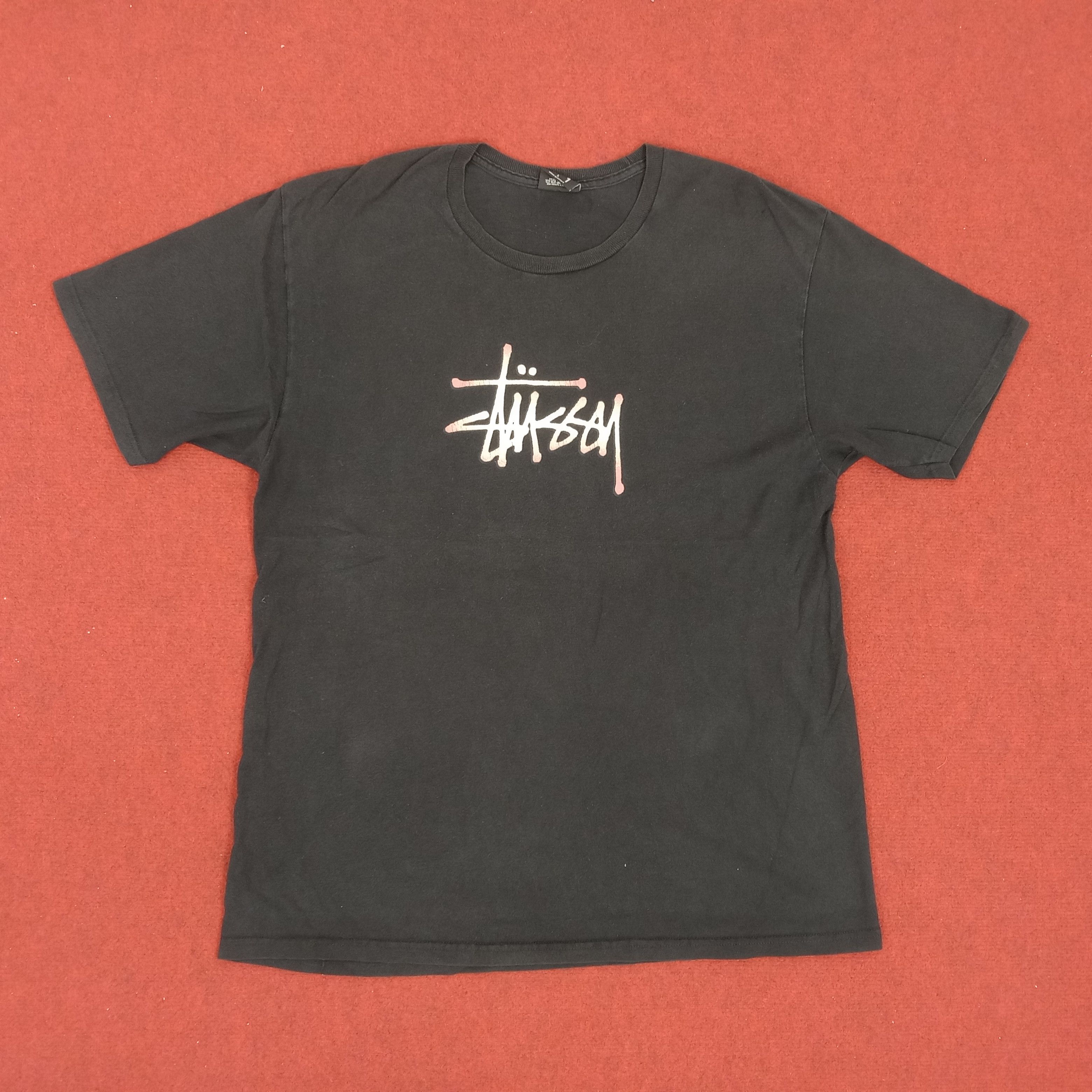Stussy Stussy Streetwear Skateboard Logo Design Style Tshirt | Grailed