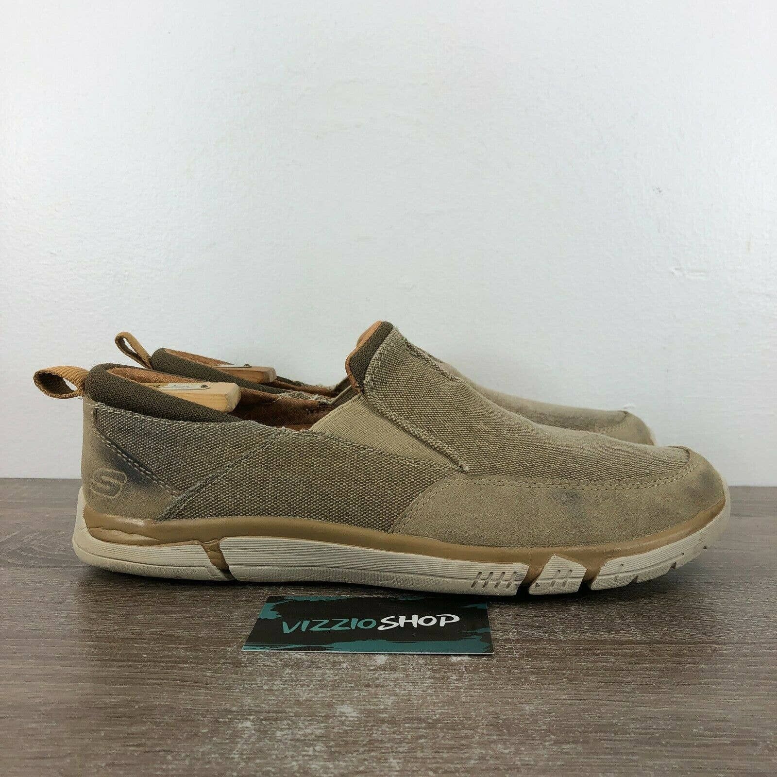 Skechers Skechers Slip On Beige Casual Walking Shoes Men's 10 | Grailed
