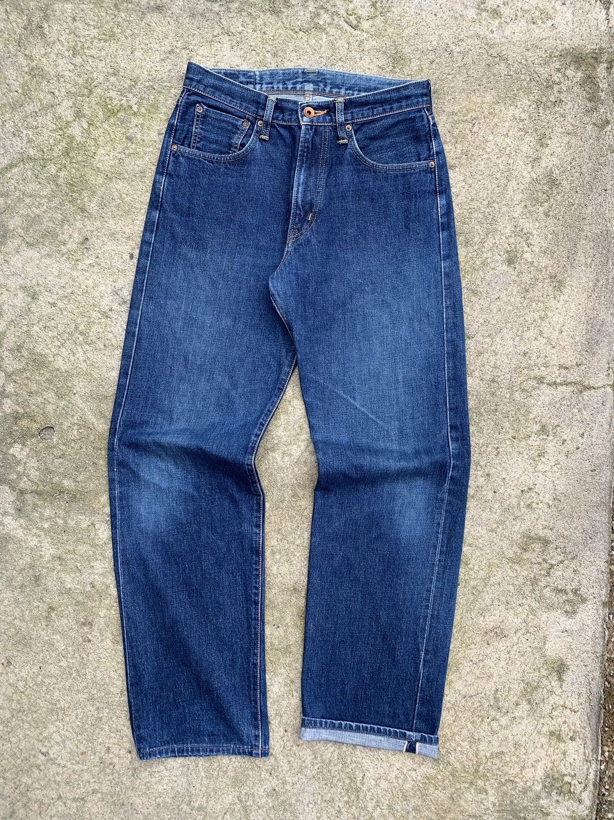 Edwin Vintage Edwin 505X Dark Blue Selvedge Jeans | Grailed