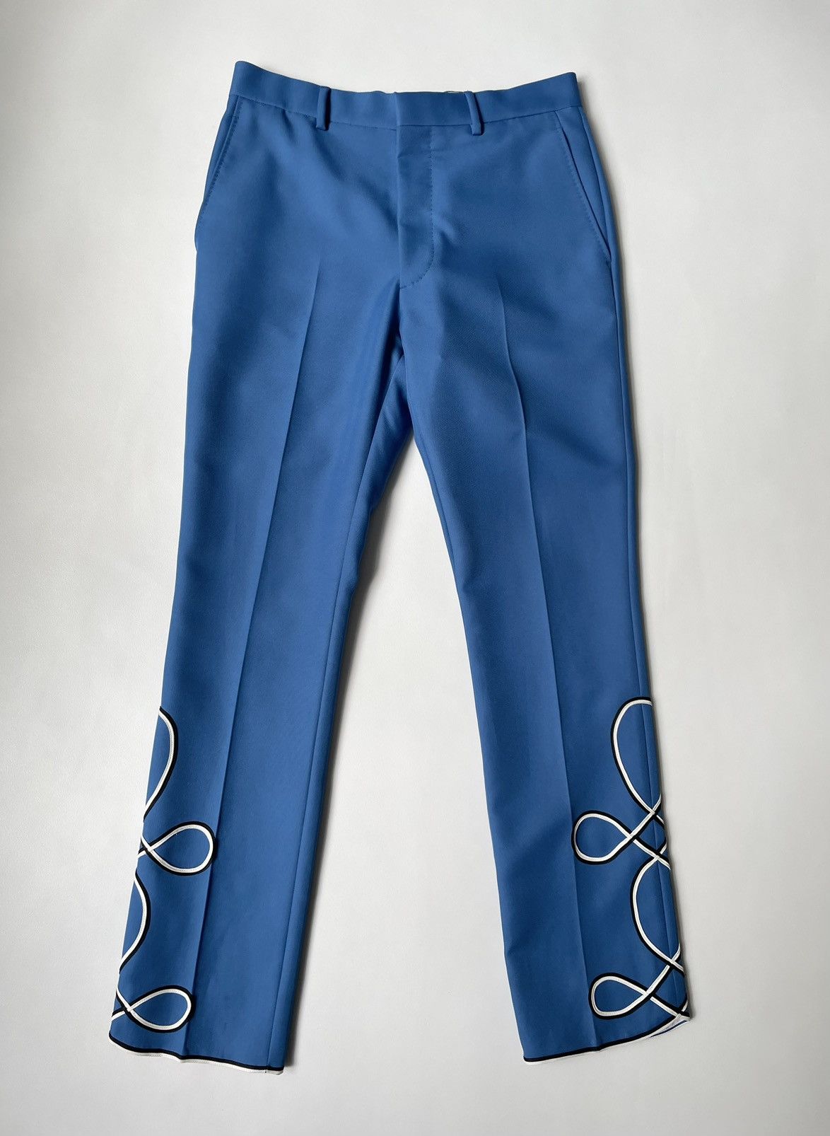 Raf Simons A/W 19 Brigade Embroidered Wool Trousers | Grailed