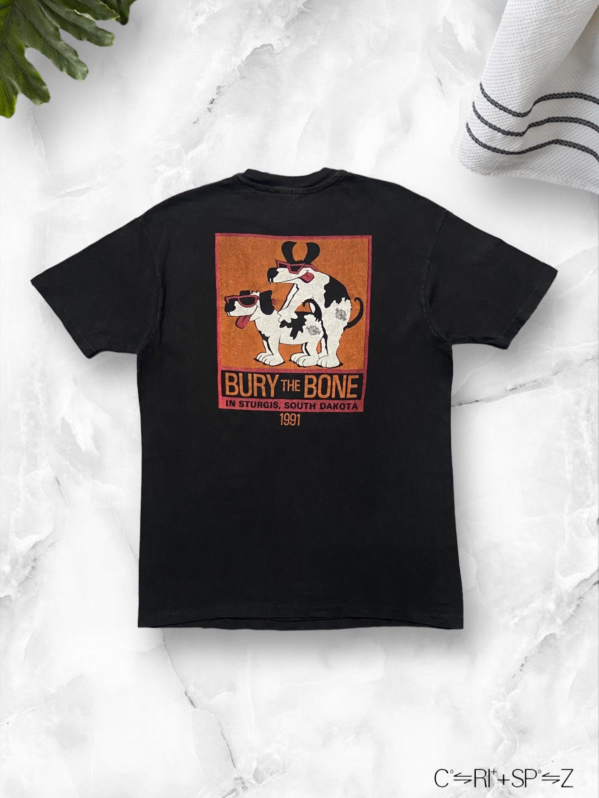 Vintage Vintage Harley Davidson Bury And Bone Back Hit Shirt | Grailed