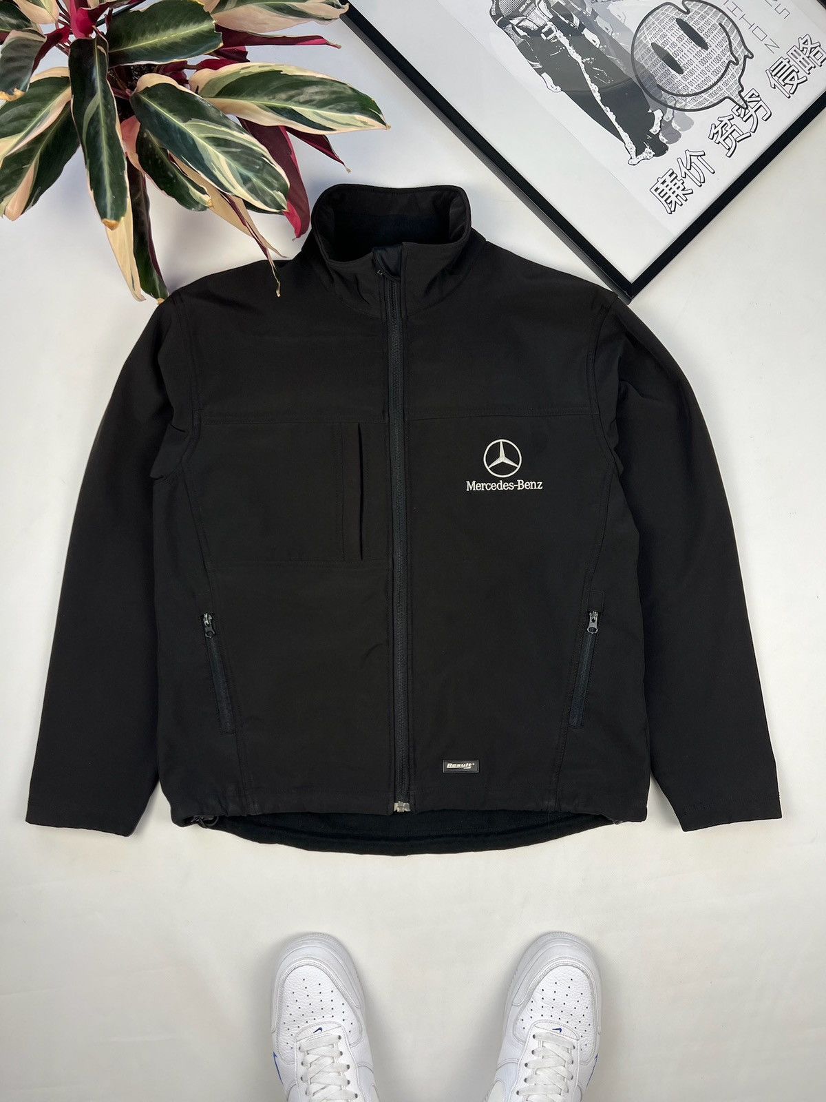 Vintage Vintage Mercedes Benz Jacket soft shell | Grailed