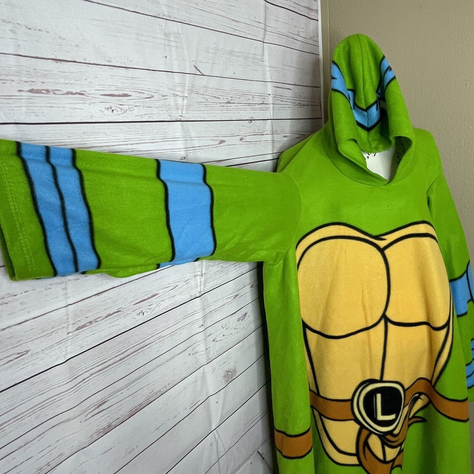 Vintage Teenage Mutant Ninja Turtles Cape Costume Sz Adult L /XL Open ...