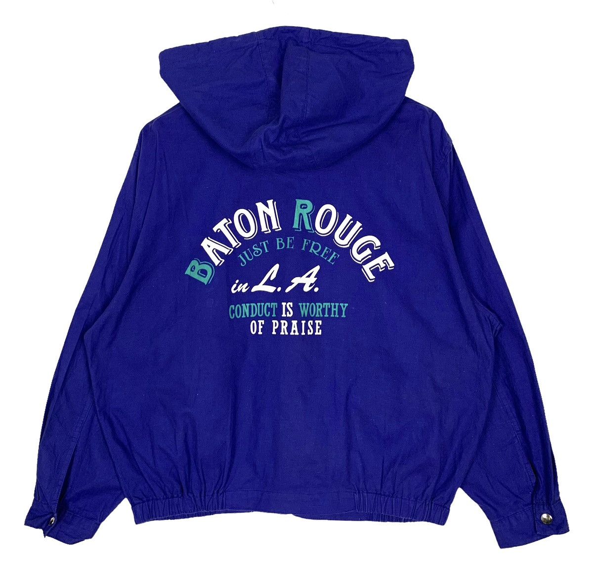 Vintage Vintage 1 Be First Baton Rouge in L.A. Zip Up Light Jacket ...