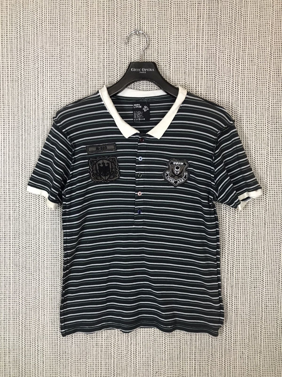 German Army Trainers × PPFM × Vintage ‼️VINTAGE PPFM POLO SHIRT STRIPE ...