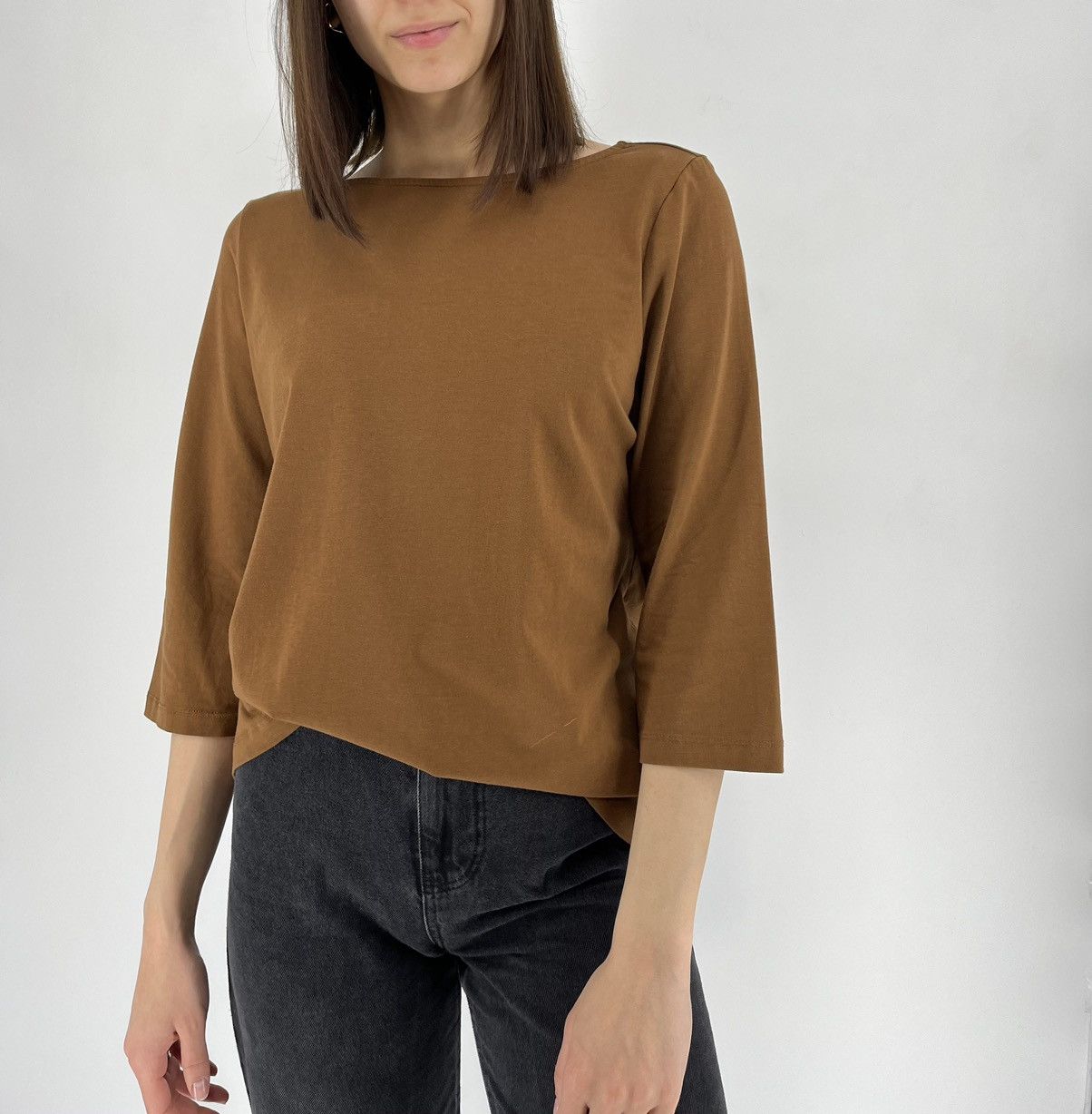 Fear of God Vintage Fear of God Essentials Crew Neck Long Tshirt Tan ...