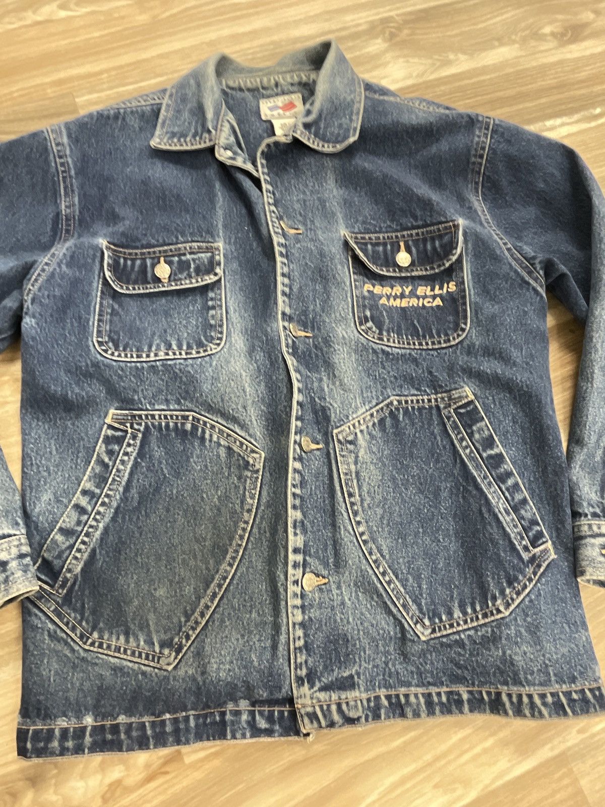 Denim Jacket × Perry Ellis × Vintage 90s Perry Ellis Jacket | Grailed