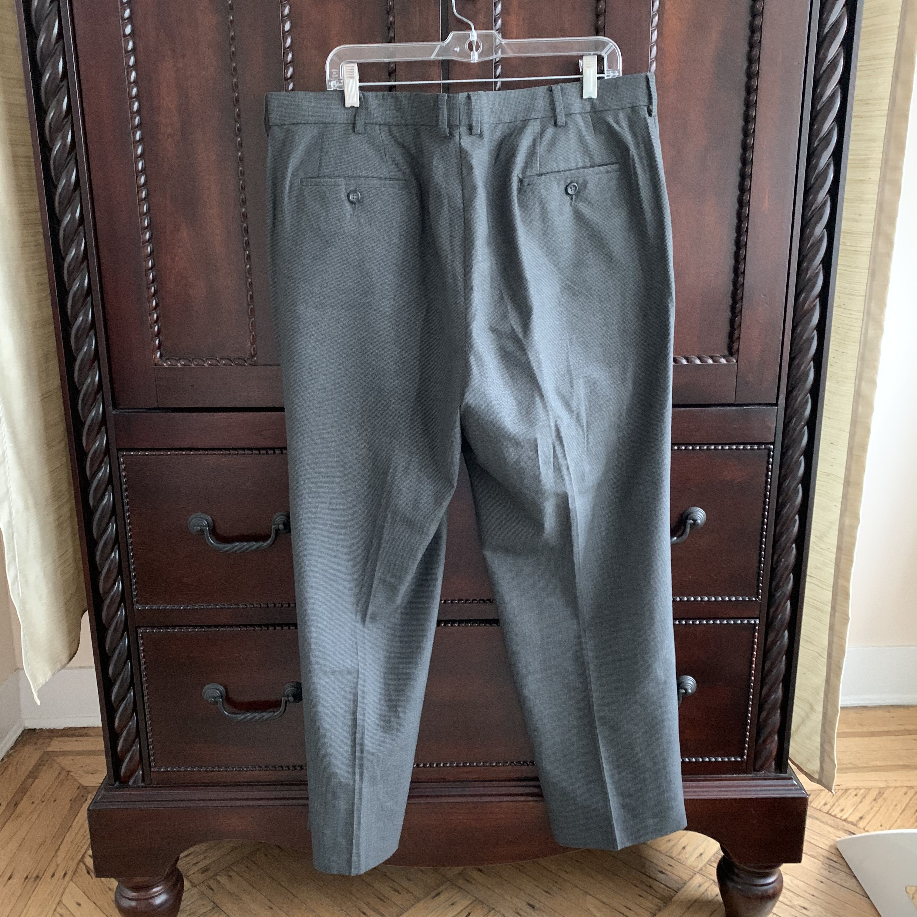 Dockers Dockers Premium Dk Gray Flat Relaxed Dress Pants 38W 30L | Grailed
