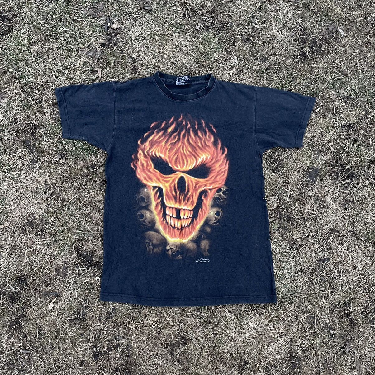 Vintage Vintage Y2K Dead Creepy Horror Face Band Tee Buymypiece 90s ...