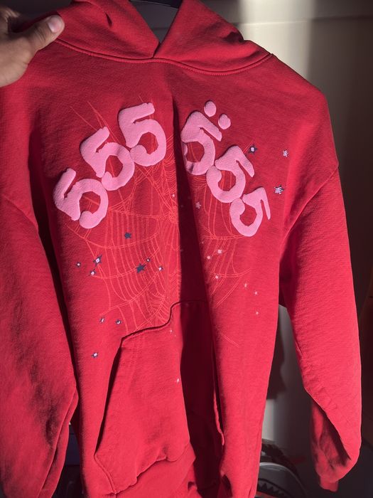 Spider Worldwide Sp5der Hoodie Red | Grailed