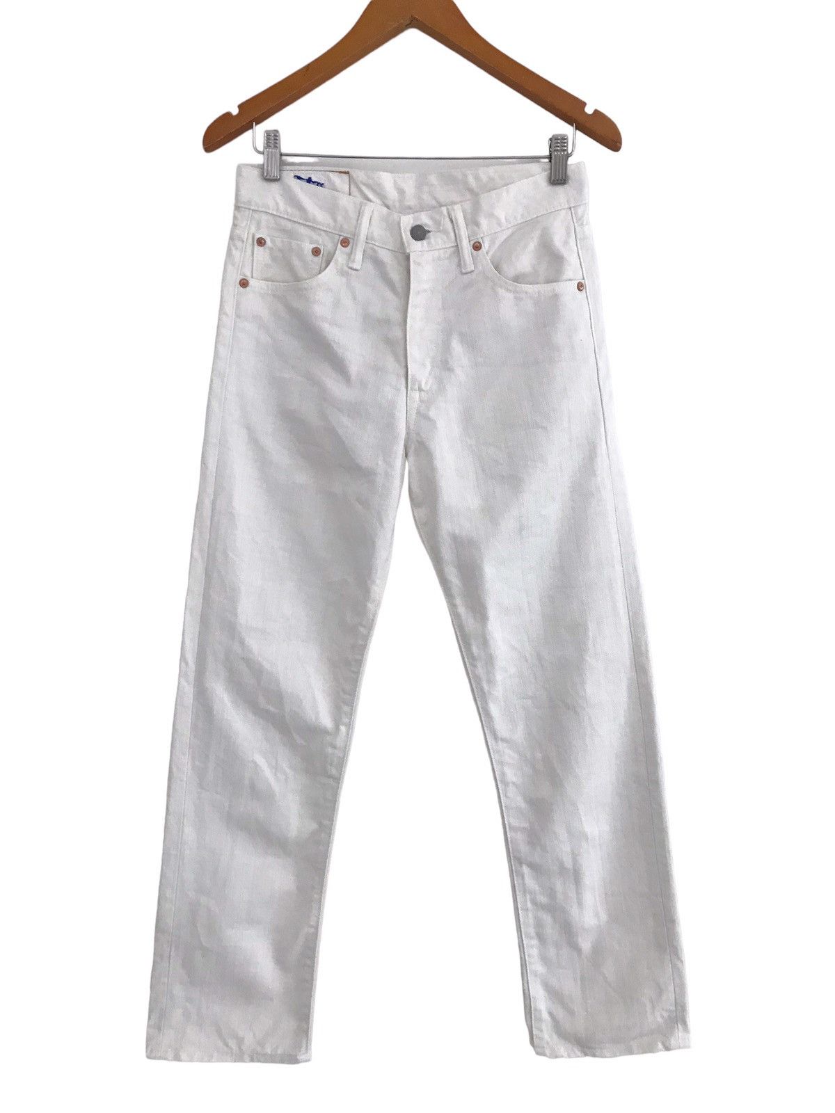EIGHT-G × Japanese Brand Japanese Brand EIGHT-G White Heavy Ounce Denim ...