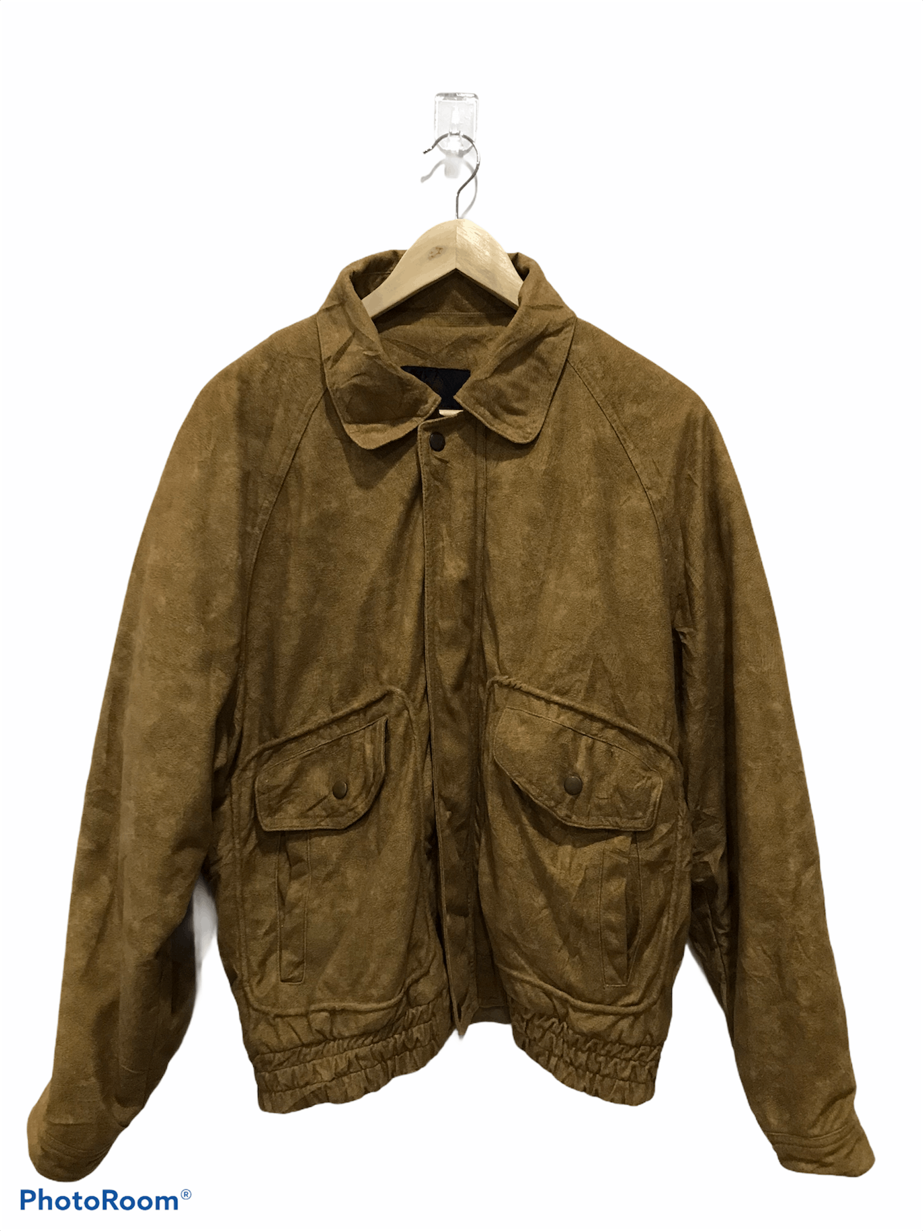 Japanese Brand × Leather Jacket × Retro Jacket Crescent Max Soft Suede ...