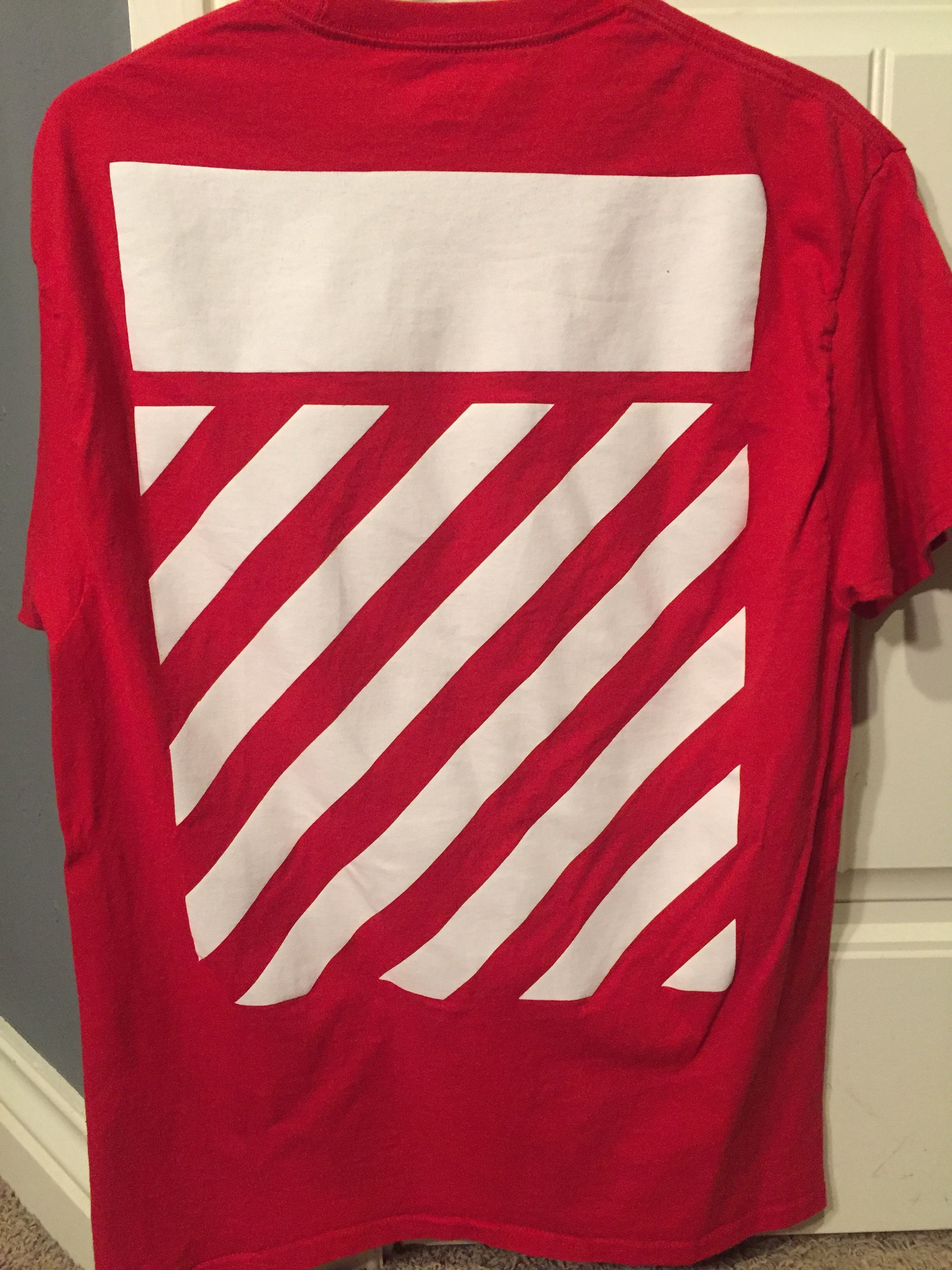 Off-White Champion Wisconsin Off white Tee | Grailed