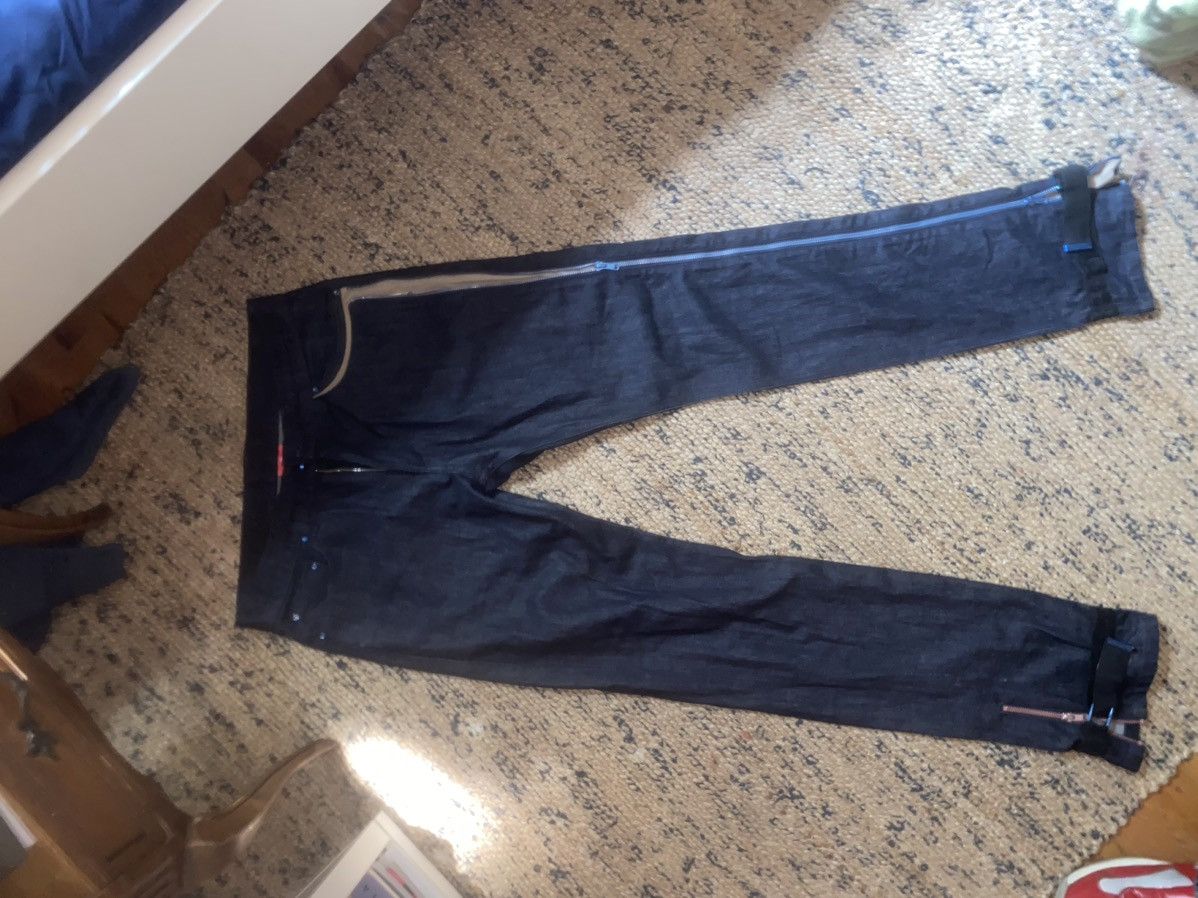 Drain Gang EXTREMELY RARE HOUSE OF OD HOLOGRAPHIC JEANS | Grailed
