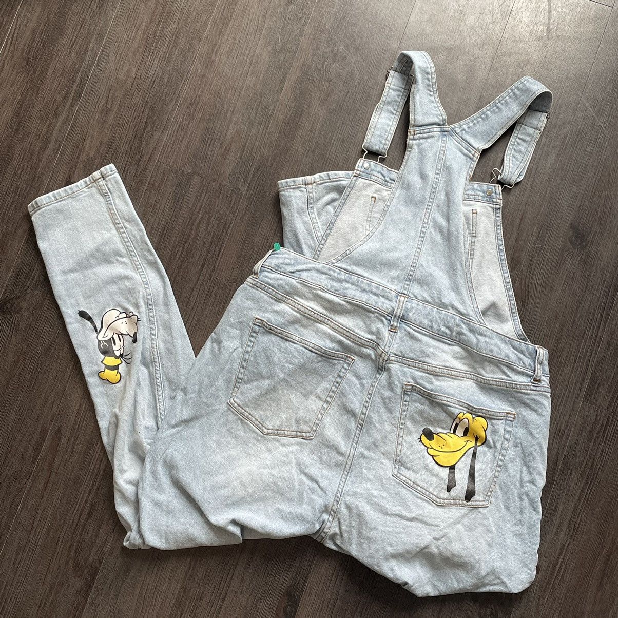 Disney × Mickey Mouse Rare Disney Characters Denim Overalls Mickey ...