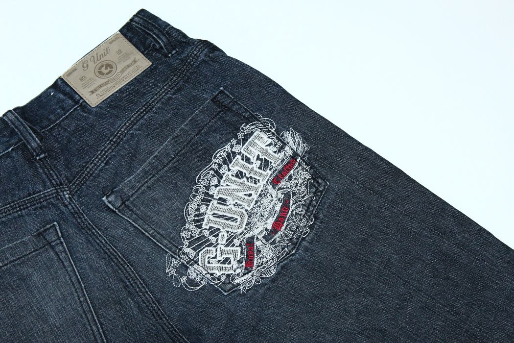 G Unit 💥 VTG 💥 G Unit OG Logo Embroidery Baggy Denim Shorts | Grailed