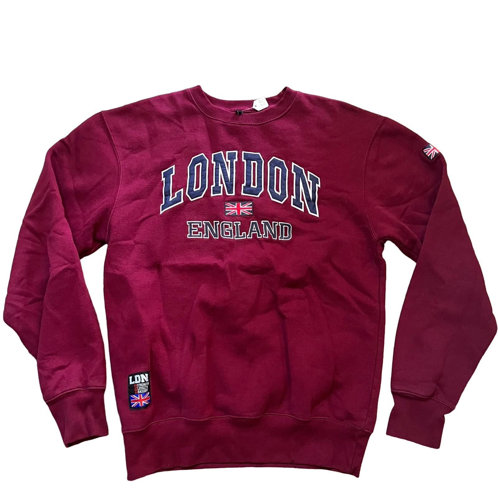 London Alexander London England Uk Red Crewneck Sweatshirt | Grailed